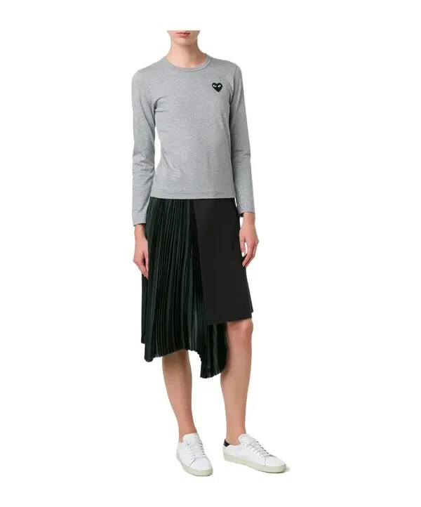 Play Comme Des Garcon Play Comme Des Garçons Long-sleeve T-shirt With Embroidered Heart Emblem
