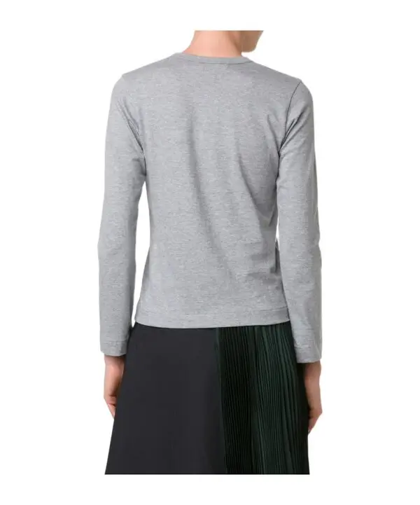 Play Comme Des Garcon Play Comme Des Garçons Long-sleeve T-shirt With Embroidered Heart Emblem