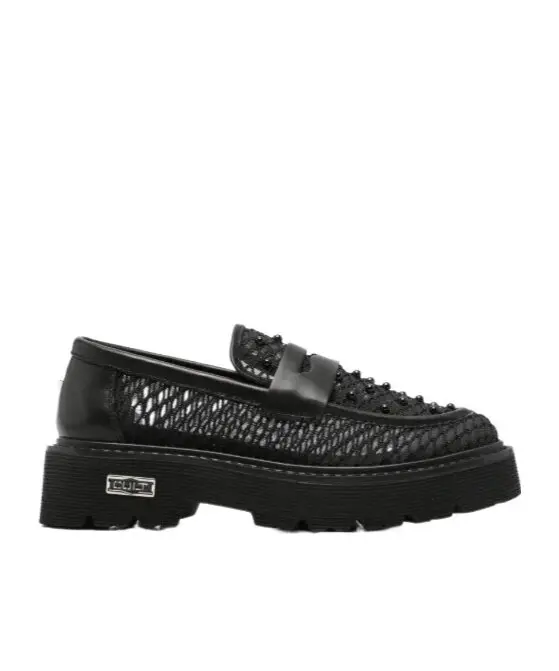 Cult Gaia Slash Beaded Leather Sneakers
