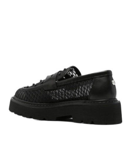 Cult Gaia Slash Beaded Leather Sneakers