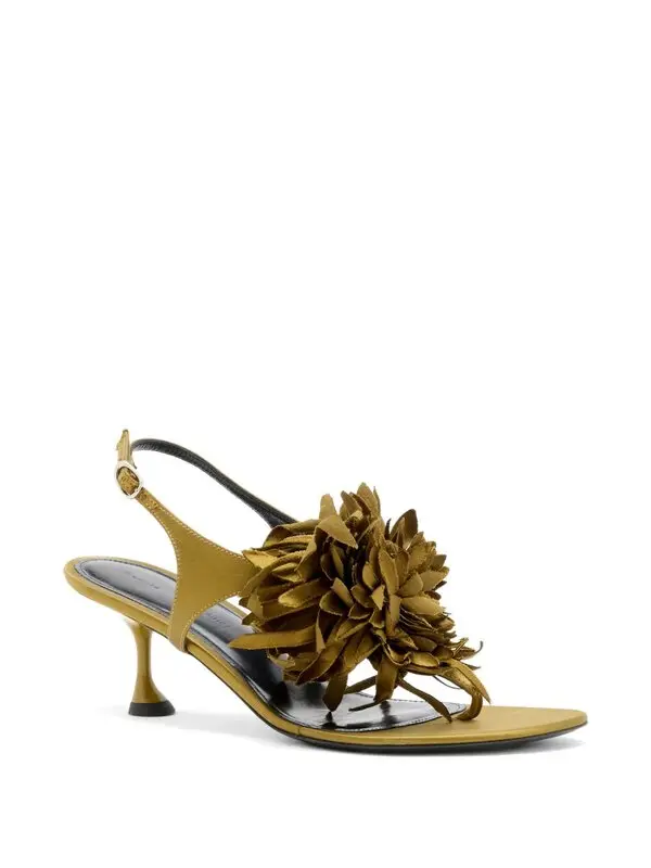 Proenza Schouler Tee Floral-appliqué Sandals