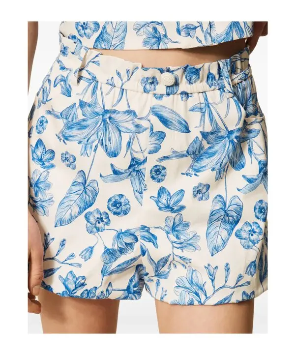TWINSET Floral-print Shorts