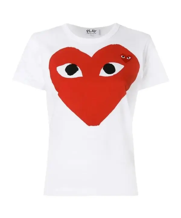 Play Comme Des Garcon Heart-eyes T-shirt