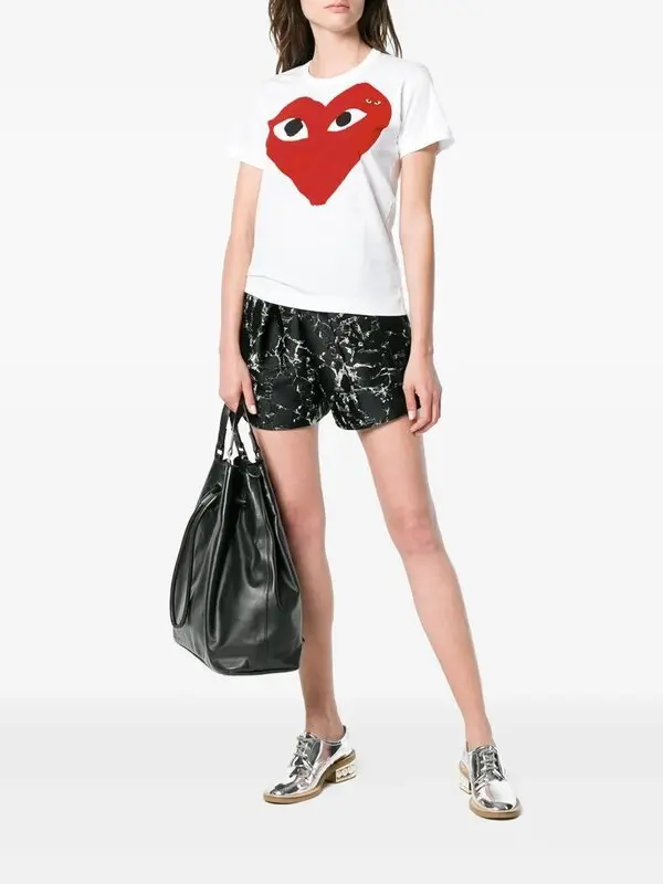 Play Comme Des Garcon Heart-eyes T-shirt