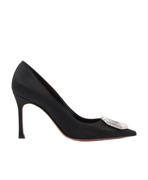Amina Muaddi Camelia 90mm Crystal Pumps