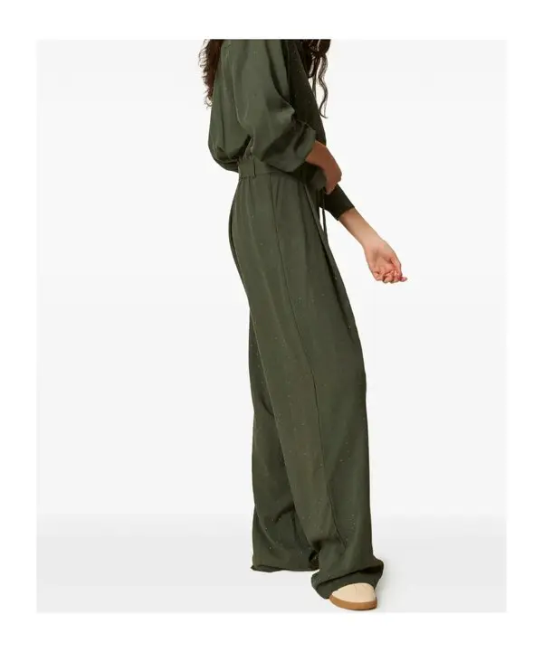 TWINSET Stud-embellished Twill Jumpsuit