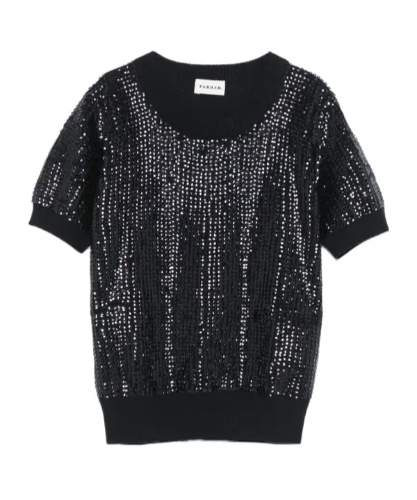 P.a.r.o.s.h Sequin-embellished T-shirt