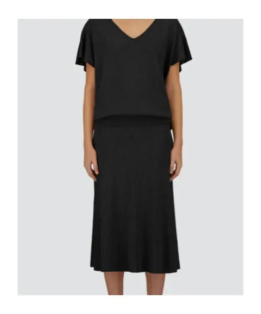 Herno Ribbed Midi Skirt