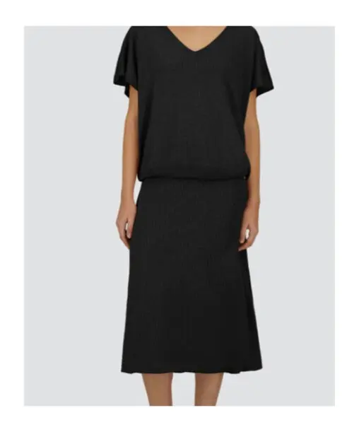 Herno Ribbed Midi Skirt