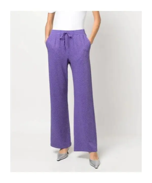P.a.r.o.s.h Cotton-blend Mesh-design Trousers