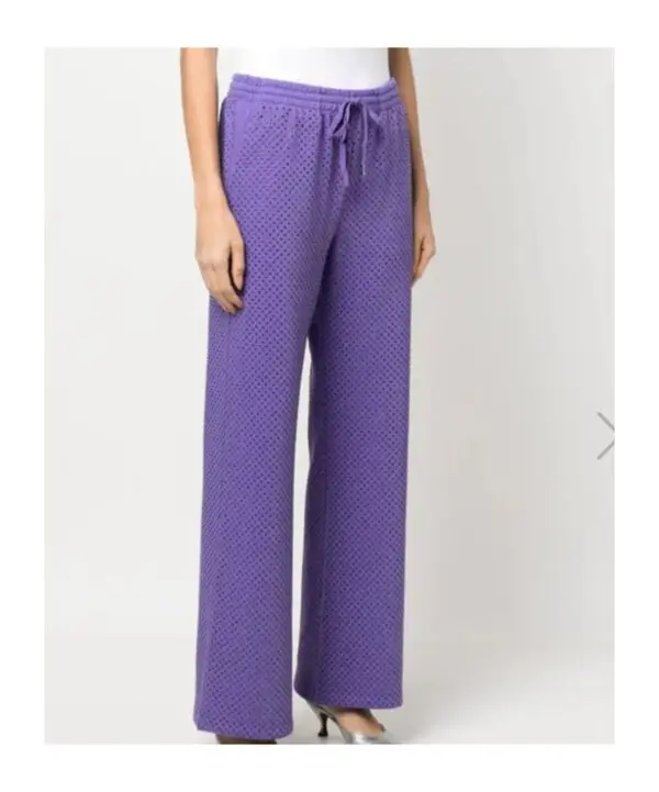 P.a.r.o.s.h Cotton-blend Mesh-design Trousers