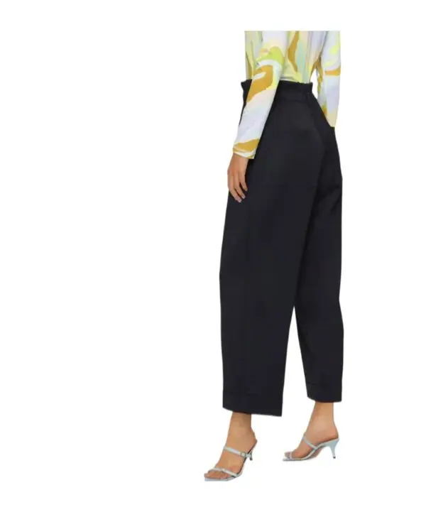 P.a.r.o.s.h Paperbag-waist Straight Leg Trousers