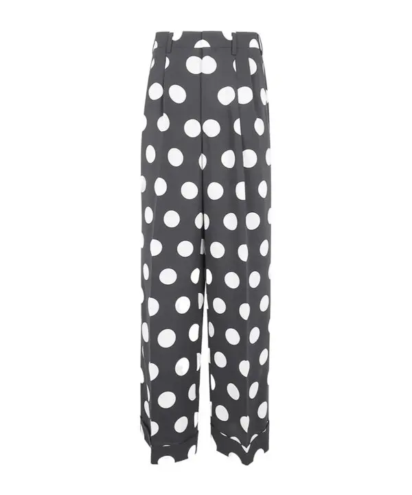 Junya Watanabe Polka-dot Pleated Trousers