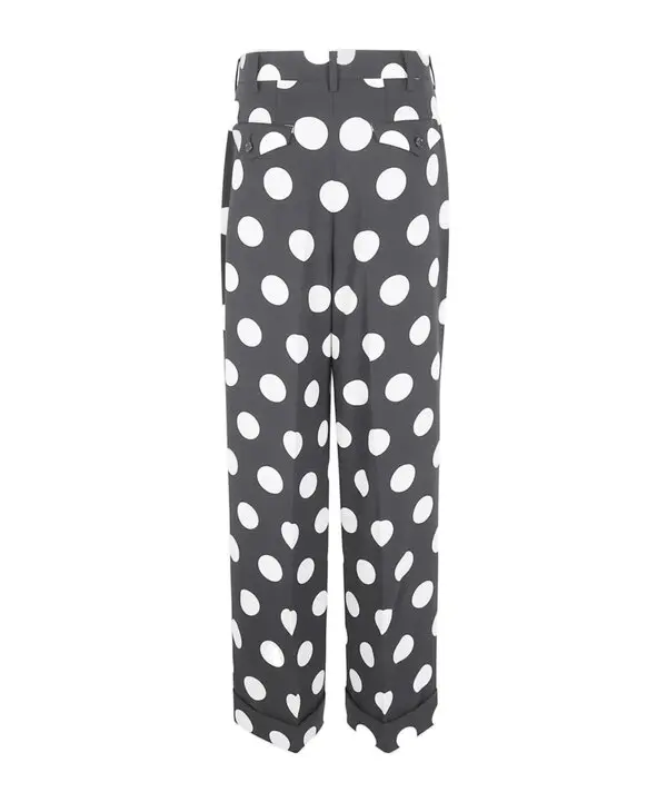 Junya Watanabe Polka-dot Pleated Trousers
