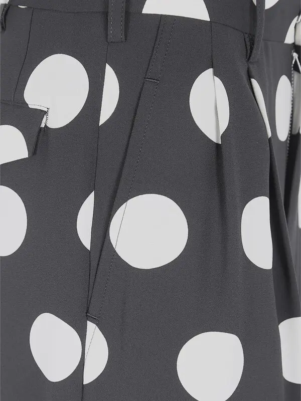 Junya Watanabe Polka-dot Pleated Trousers