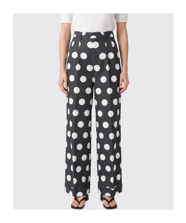 Junya Watanabe Polka-dot Pleated Trousers