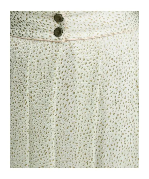 FORTE_FORTE Button Pleated Midi Skirt