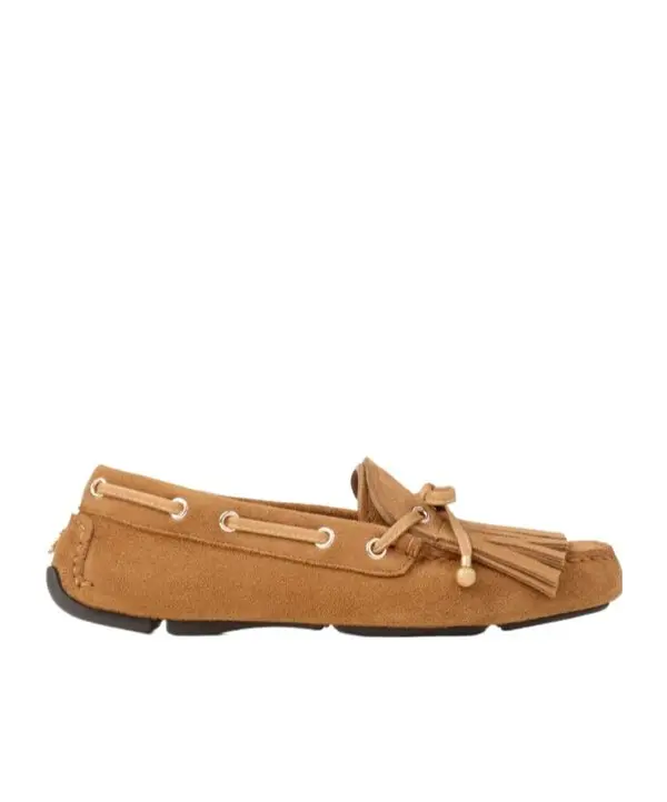 JIMMY CHOO Manon F Tassel-detail Loafers - Brown