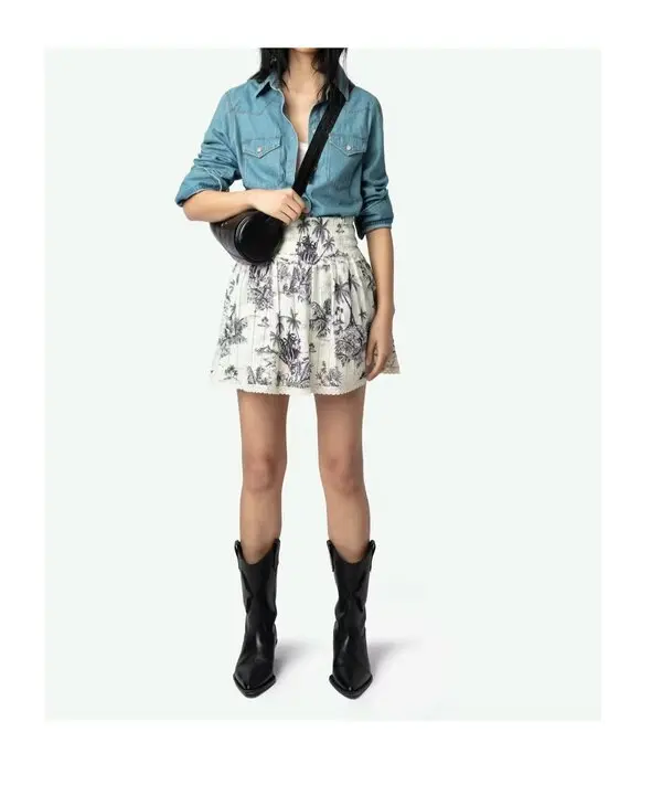Zadig&Voltaire Jeweled Button Flap-pockets Shirt