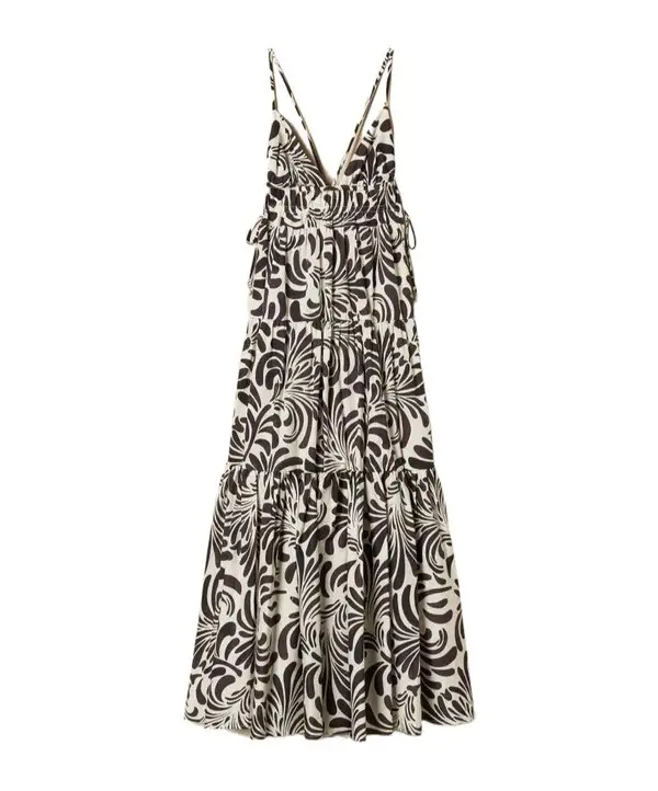 TWINSET Printed Maxi Dress - Black