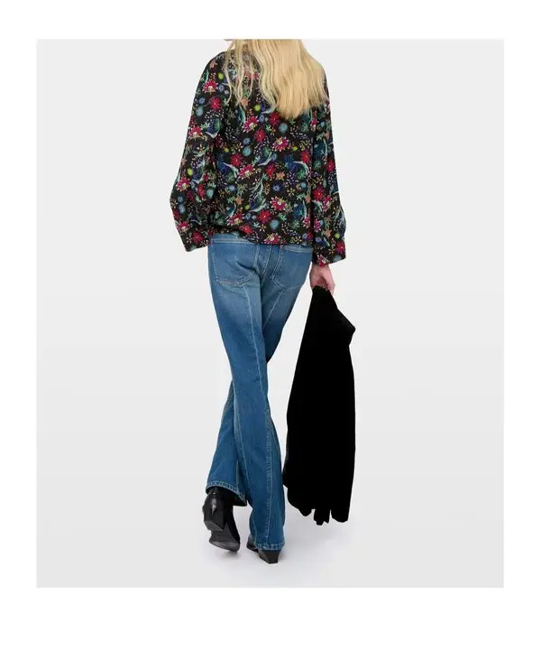 Zadig&Voltaire Torny V-neck Floral Blouse