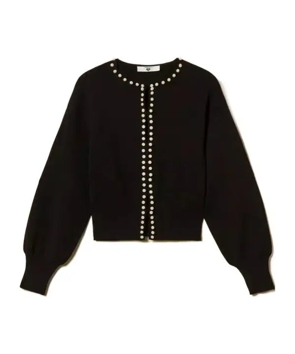 TWINSET Pearl-embellished Cardigan