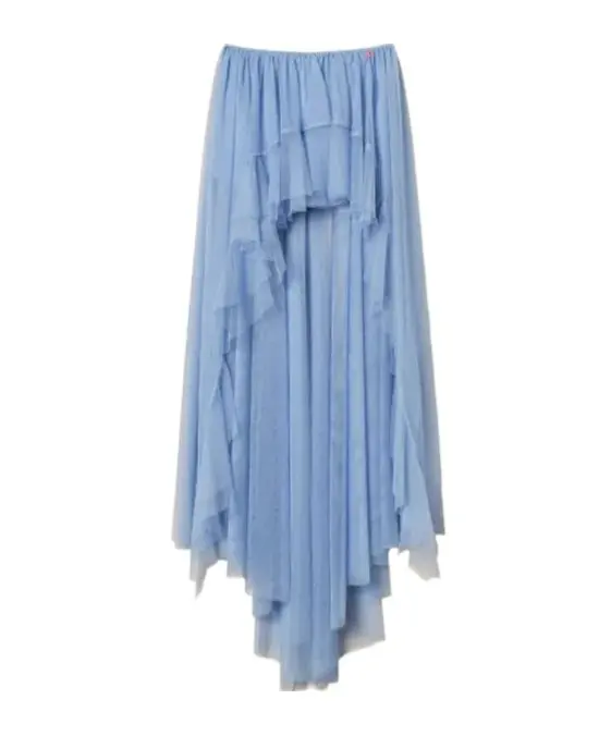 TWINSET Asymmetrical Tulle Skirt