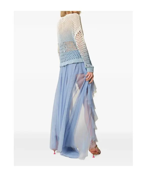 TWINSET Asymmetrical Tulle Skirt