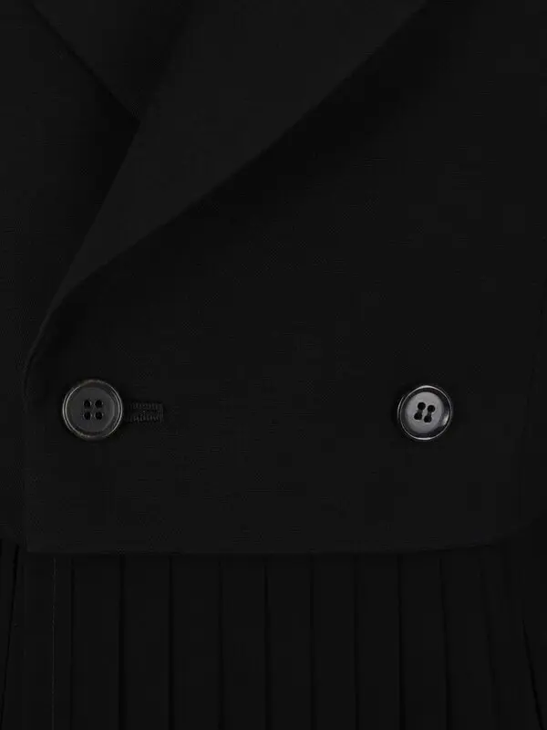 Comme Des Garçons Pleated Button Dress