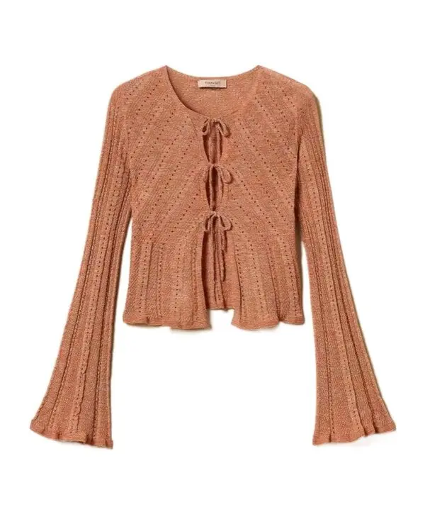 TWINSET Tie-front Knitted Cardigan
