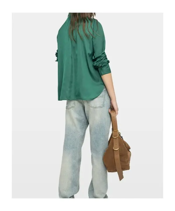 Zadig&Voltaire Tink Satin V-neck Top