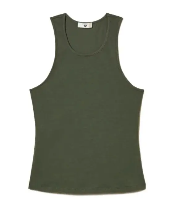TWINSET Ribbed Jersey Tank Top