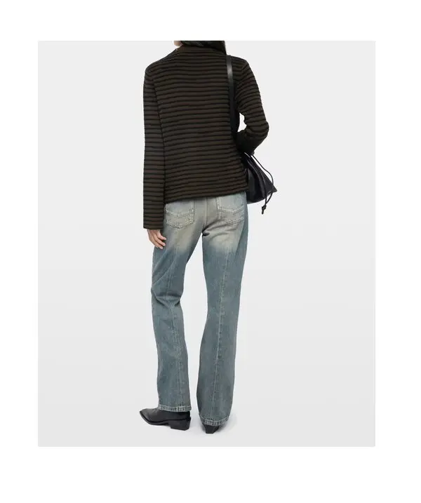 Zadig&Voltaire Striped Button-detailed Sweater - Darkchocolate