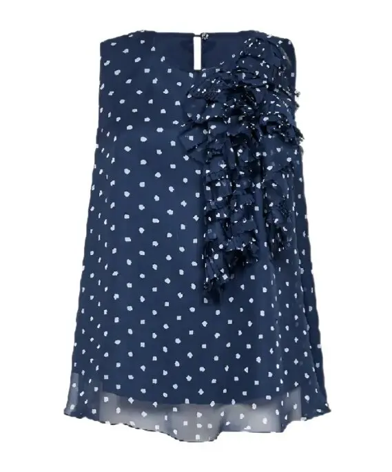 P.a.r.o.s.h Ruffled Sleeveless Top