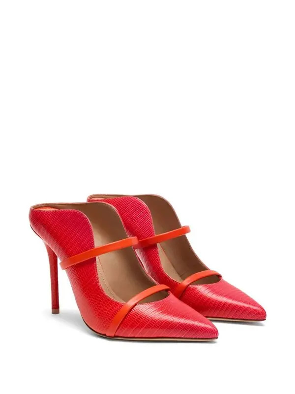 MALONE SOULIERS Maureen Embossed Leather Mules