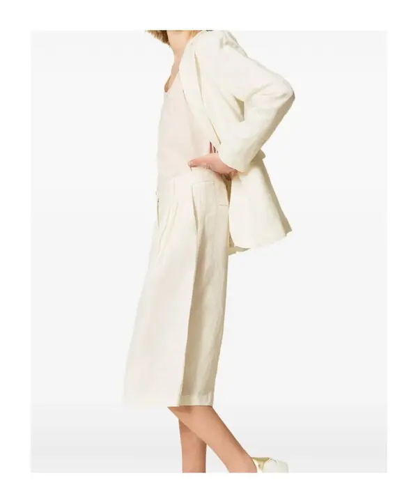 TWINSET Pleated Bermuda Shorts