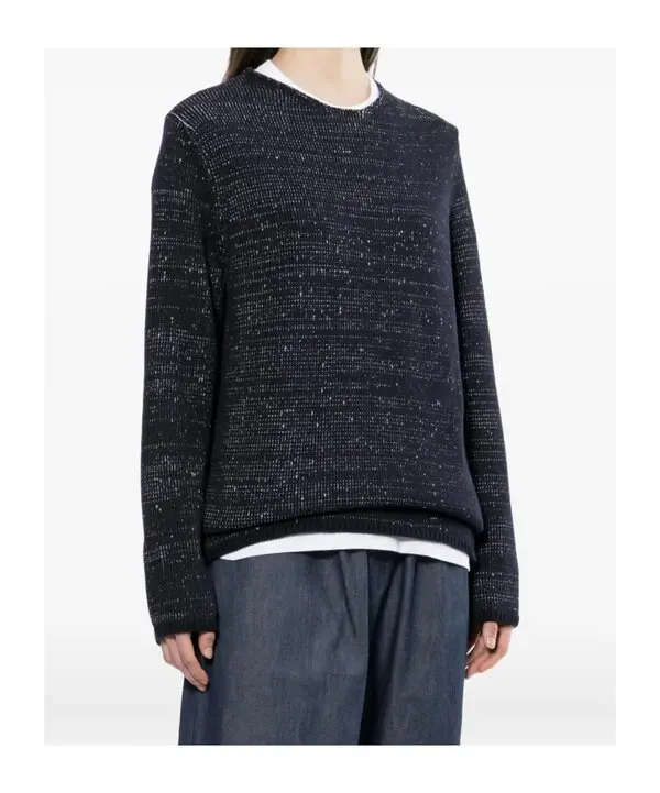 Comme Des Garçons Speckled Long-sleeve Jumper