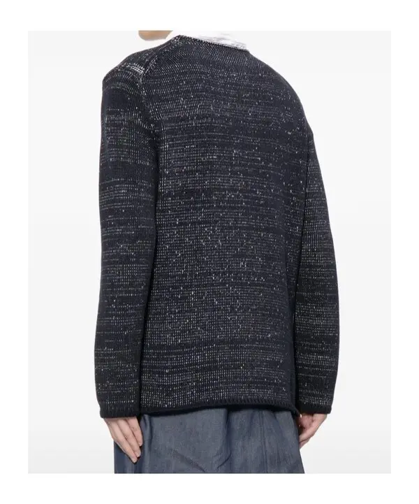 Comme Des Garçons Speckled Long-sleeve Jumper