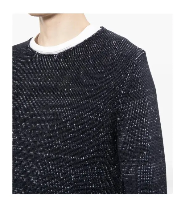 Comme Des Garçons Speckled Long-sleeve Jumper