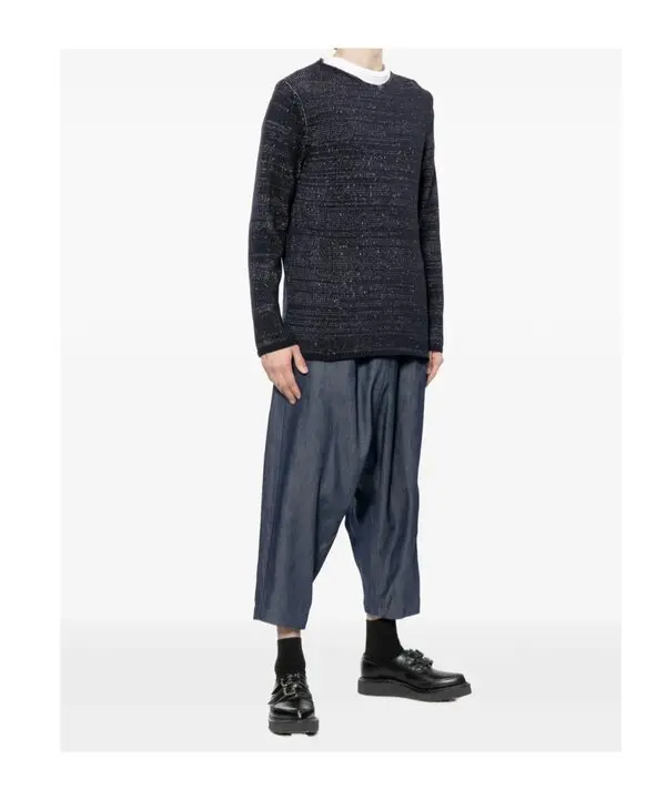 Comme Des Garçons Speckled Long-sleeve Jumper