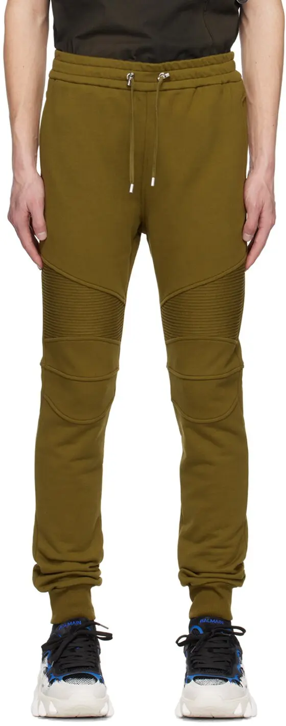 Balmain Flocked-logo Drawstring Track Pants