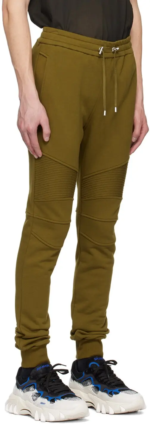 Balmain Flocked-logo Drawstring Track Pants
