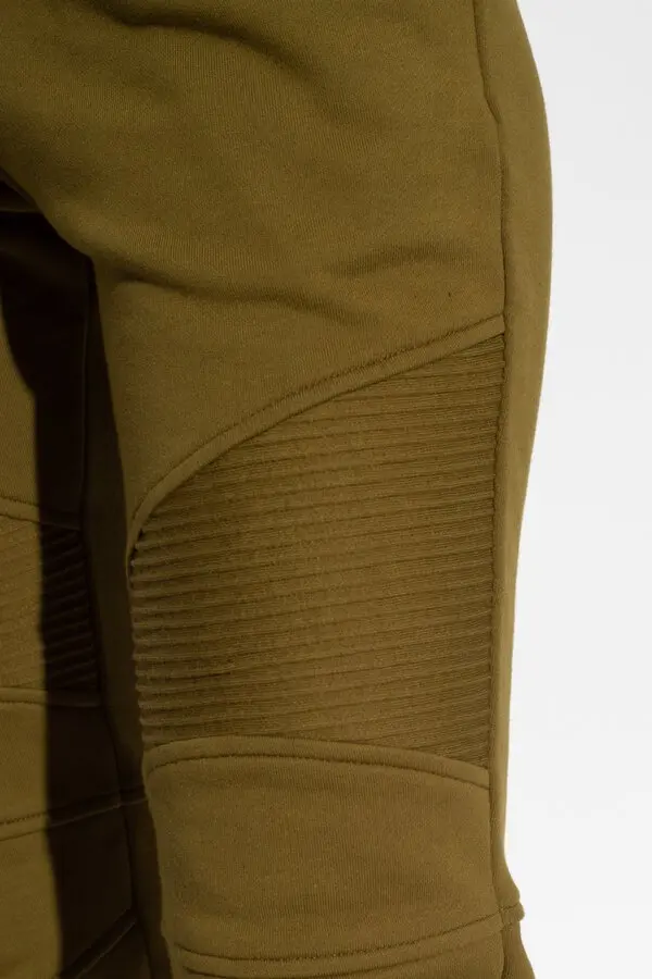 Balmain Flocked-logo Drawstring Track Pants