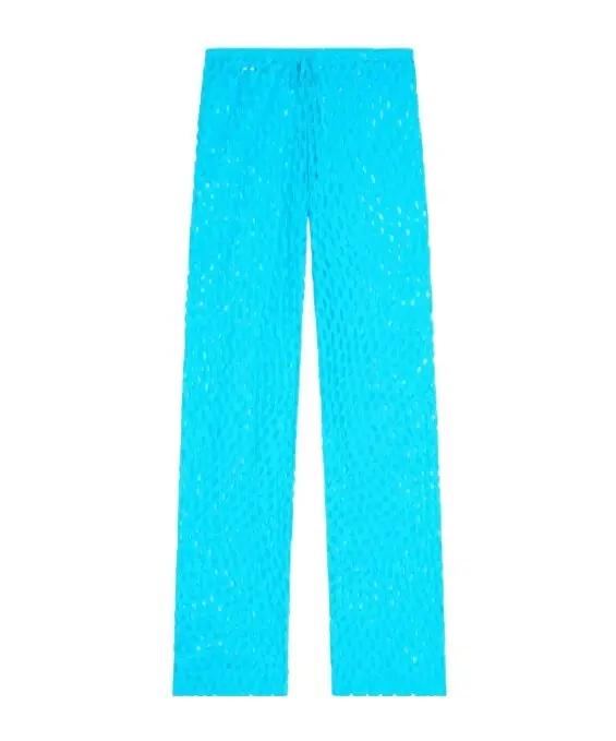 Dries Van Noten Drawstring Jersey Trousers - Blue