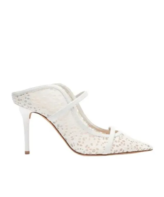 MALONE SOULIERS Maureen Broderie Mesh Mules