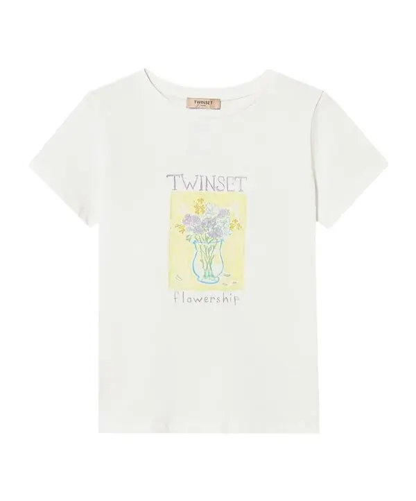 TWINSET Floral Print T-shirt
