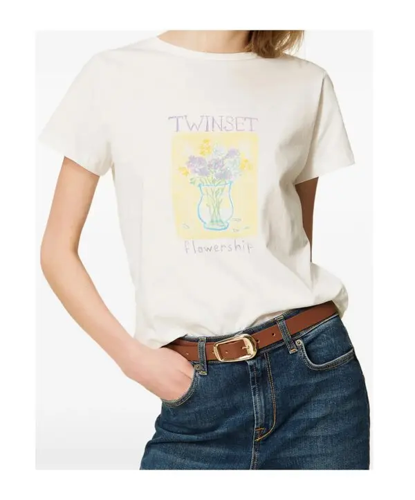 TWINSET Floral Print T-shirt