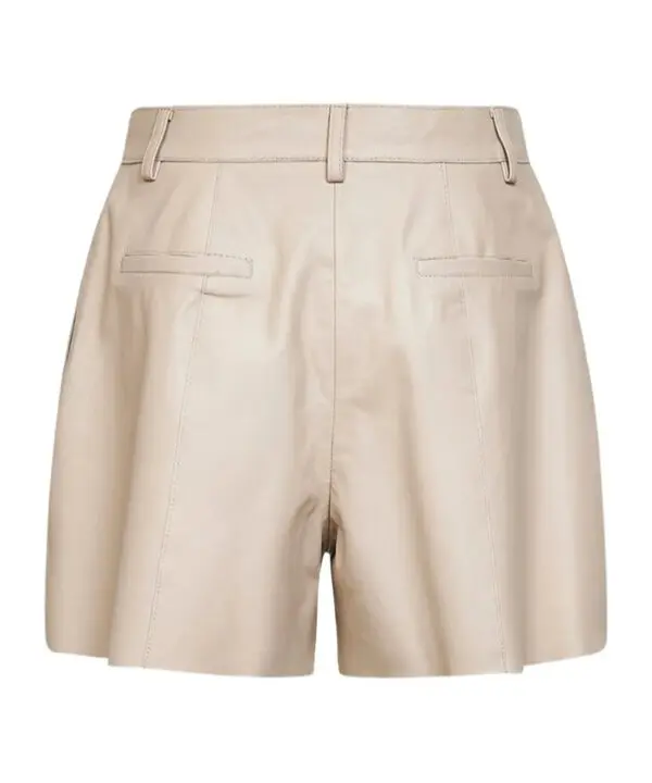 P.a.r.o.s.h Pleated Leather Shorts