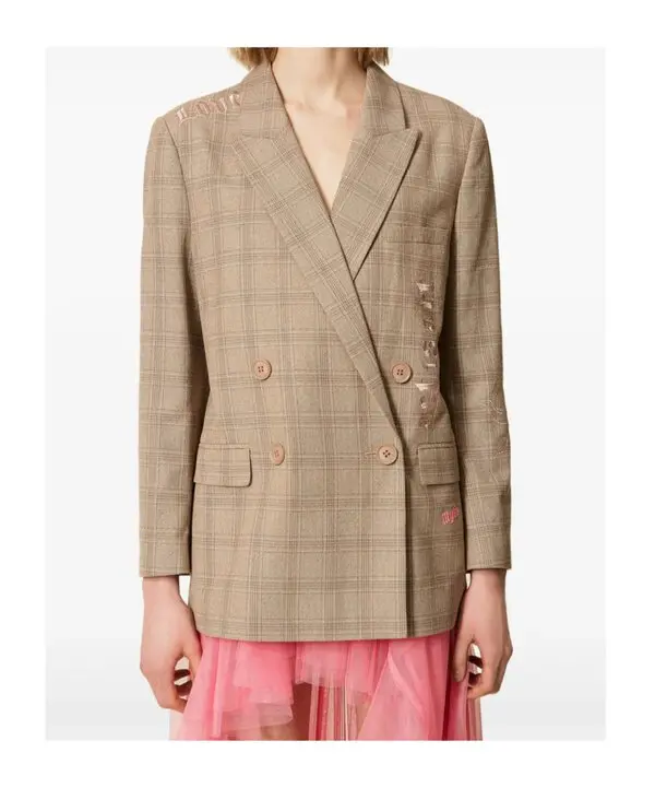 TWINSET Checked Blazer