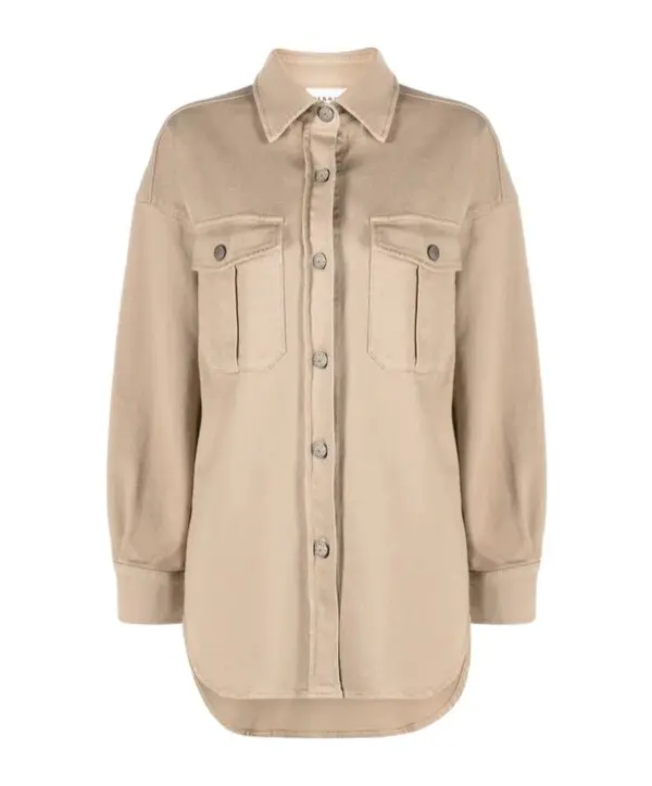 P.a.r.o.s.h Curved Hem Shirt Jacket